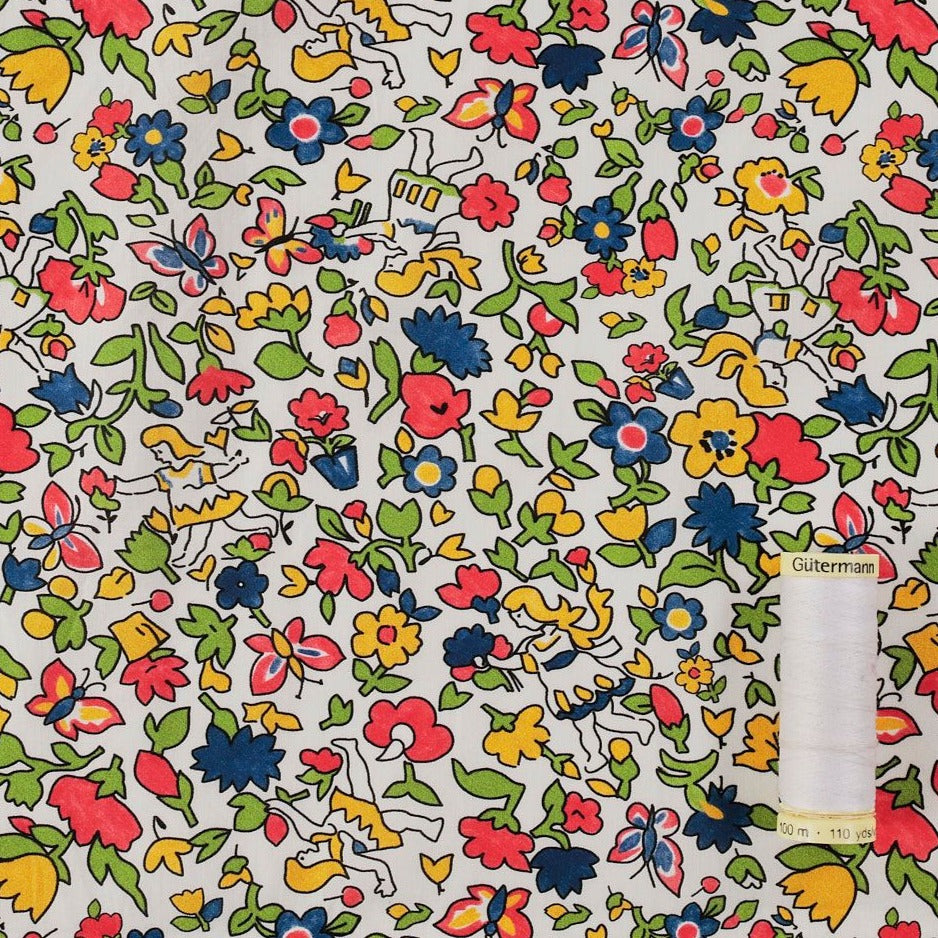 FABRIC GODMOTHER - ALICE FLOWER COTTON LAWN – The Dressmaker Fabrics