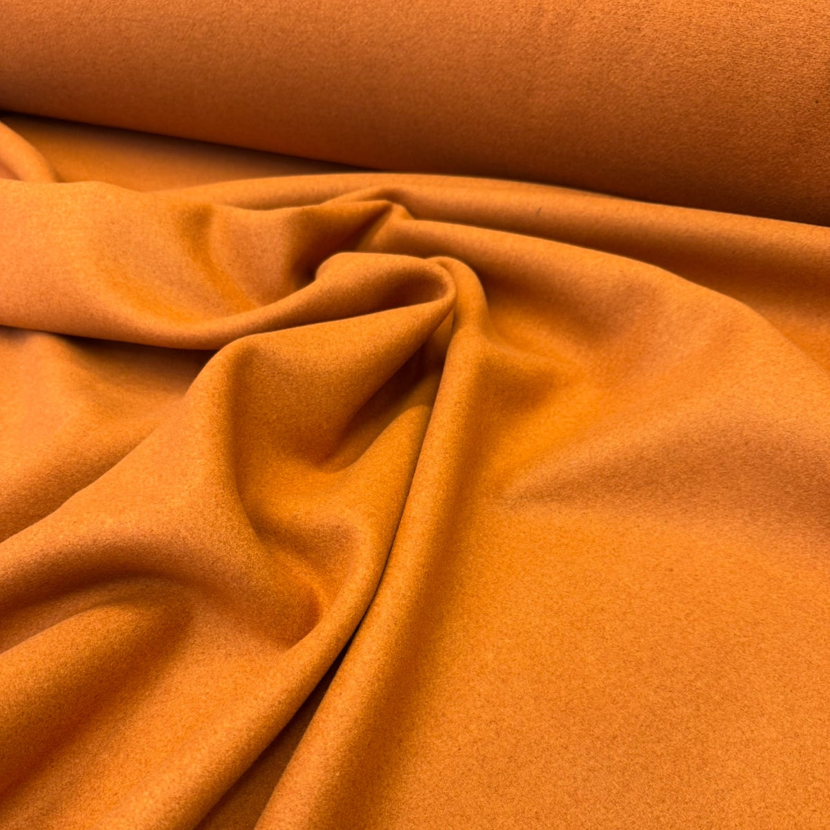 DEADSTOCK - WOOL BLEND COATING - PUMPKIN SPICE – The Dressmaker Fabrics