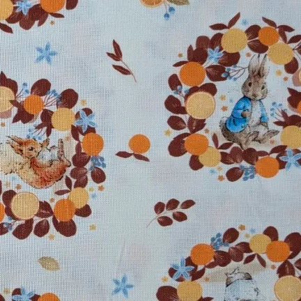 WINTER FRUITS - BEATRIX POTTER - PETER RABBIT FABRIC - HARVEST WREATH ...