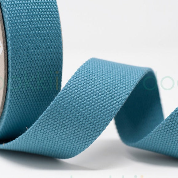 POLYESTER WEBBING - PETROL BLUE - 38mm – The Dressmaker Fabrics
