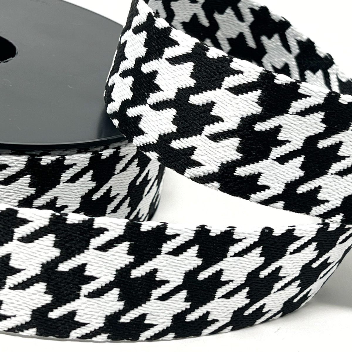 POLYESTER WEBBING - DOG TOOTH DESIGN - 38mm – The Dressmaker Fabrics