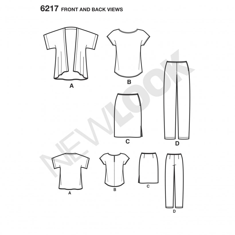 NEW LOOK SEWING PATTERN N6217 – The Dressmaker Fabrics