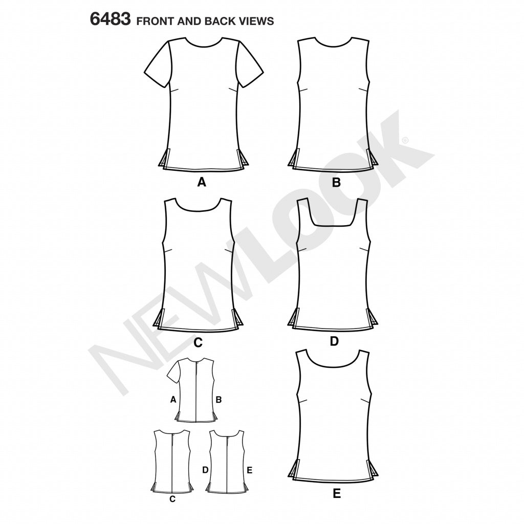 NEW LOOK SEWING PATTERN N6483 – The Dressmaker Fabrics